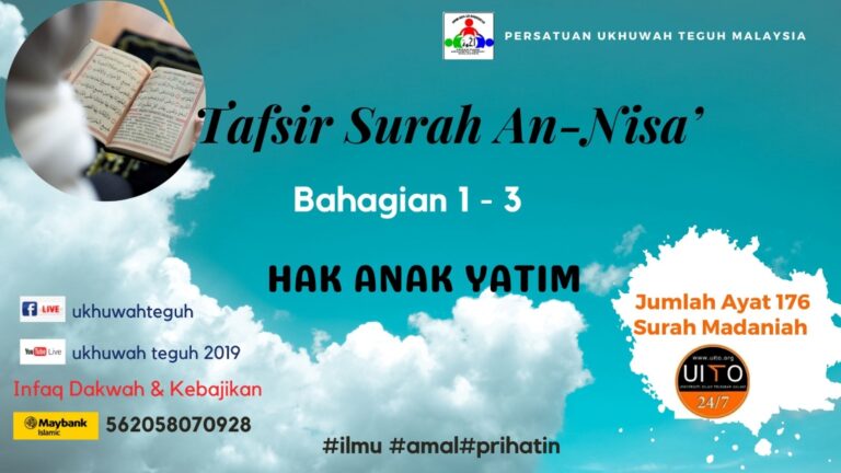 Tafsir Surah An-Nisa’: Tafsir Ayat Pertama hingga Ke-3 (Hak Anak Yatim ...